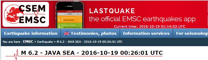 UPDATE: Cutremur, cu magnitudinea 6.2, în urmă cu puțin timp. Reevaluat ...