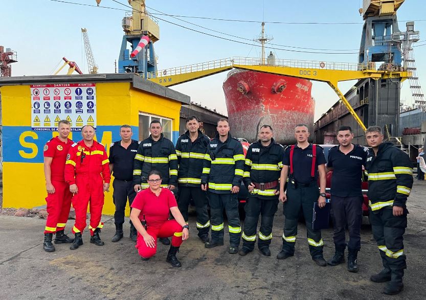 Incendiu în Șantierul Naval Midia: Împreună în fața tragediei- Efortul neînfricat al pompierilor ...